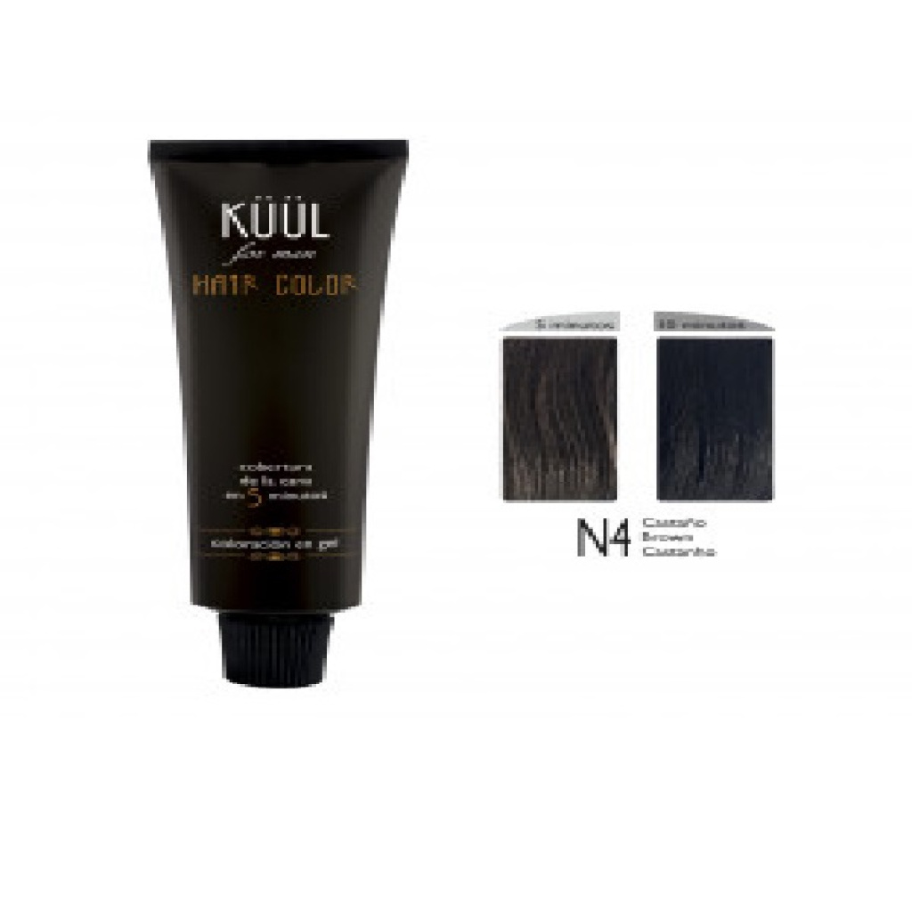 Kuul For Men Hair Color Vopsea Gel fara amoniac pentru barbati - N4 ...